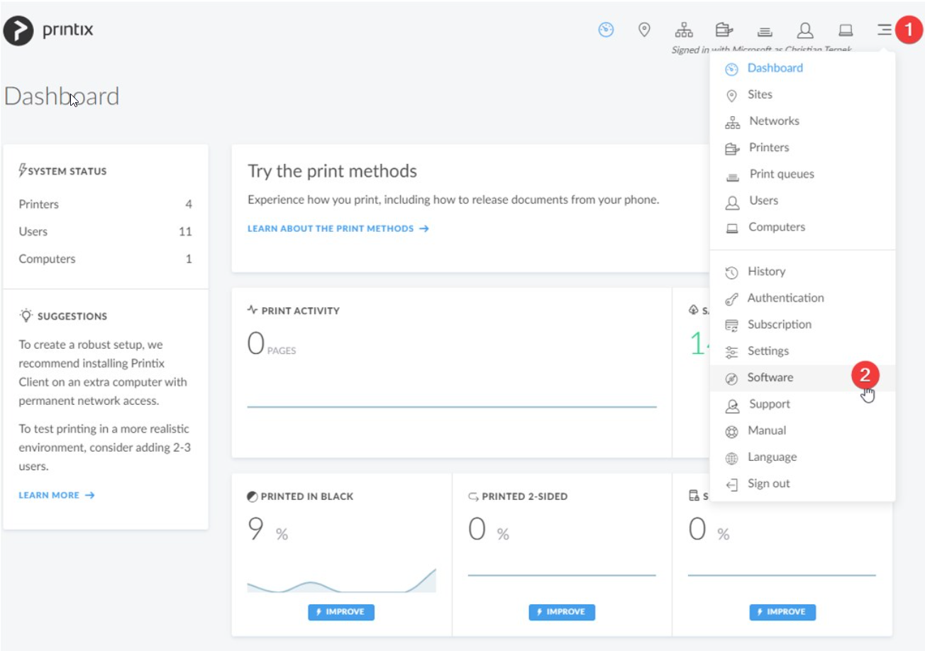 Printix - Printer Configuration for DocumentsCorePack