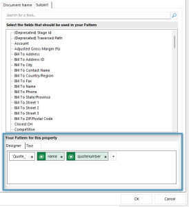 Define a dynamic subject for activities in Dynamics 365