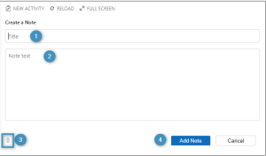 Notes in ActivityTools